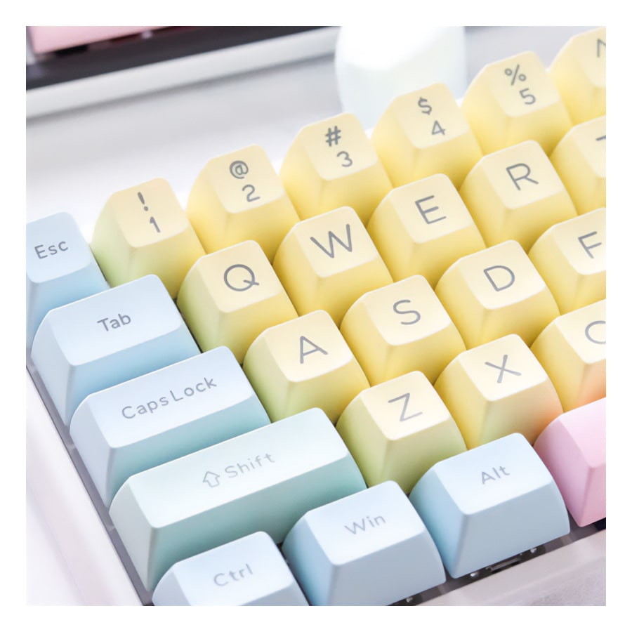 Ducky Perfil SA Cotton Candy Keycap Set (108 teclas) - Pegasum